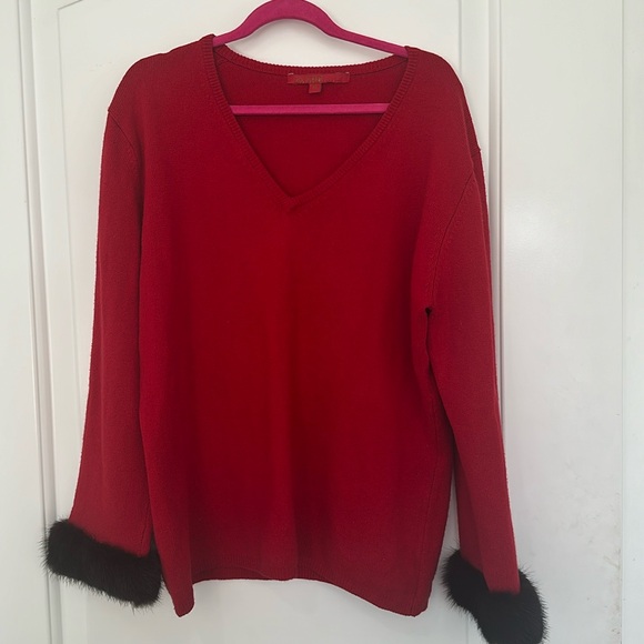 Sweaters | Vintage Red Sweater | Poshmark